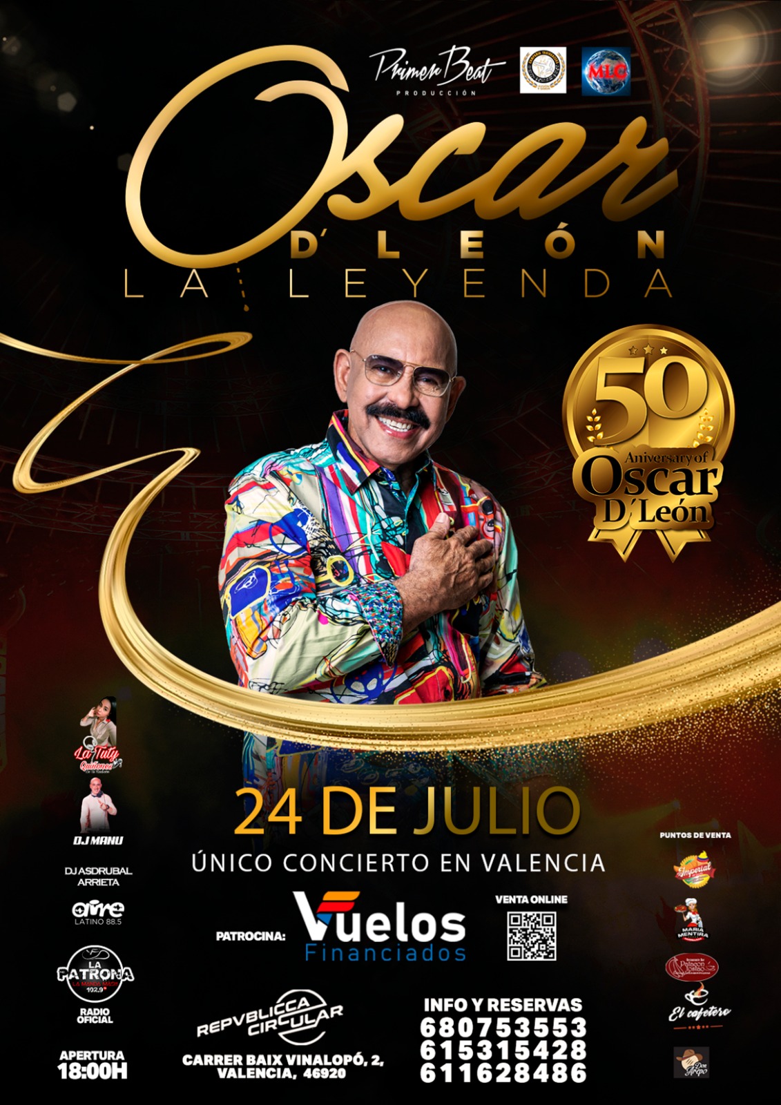 Concierto Oscar de León en Valencia